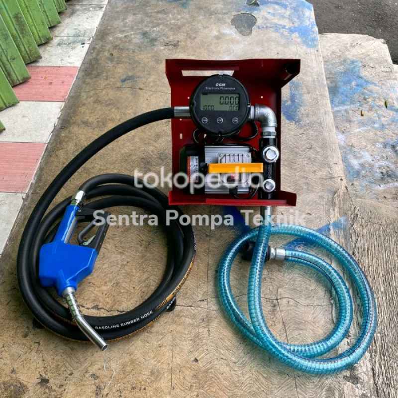 Promo Pompa Transfer Bbm Flow Meter Digital Fuel Pump Dispenser Solar ...