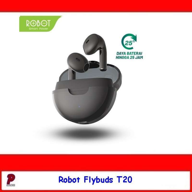 Jual Headset Wireless Tws Bluetooth 5.3 Robot Flybuds T20 Hitam ...