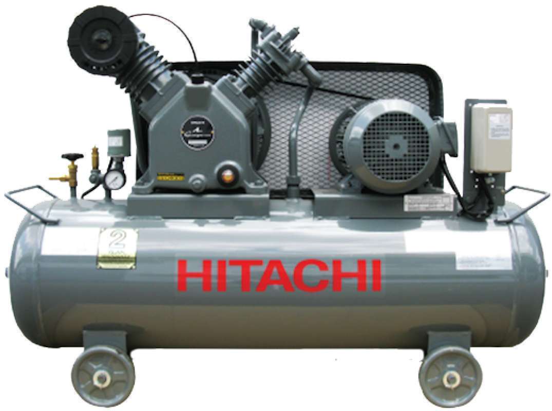 Jual Hitachi Bebicon 3.7p-9.5v5a (5hp) Oil Lubricated Air Compressor Di ...