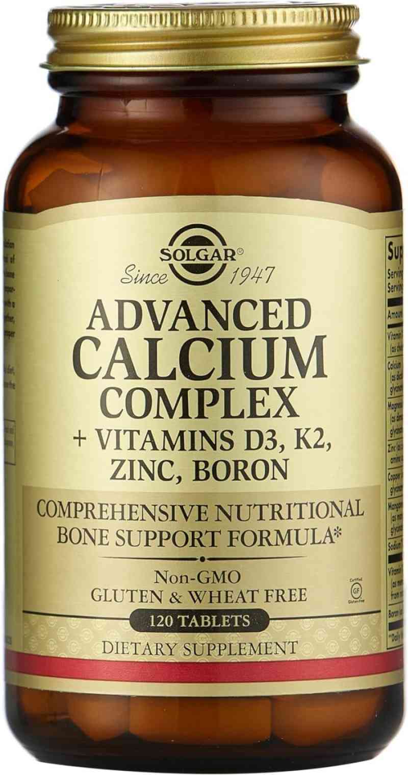 Promo Solgar Advanced Calcium Complex + Vitamin D3, K2, Zinc, Boron 120 ...