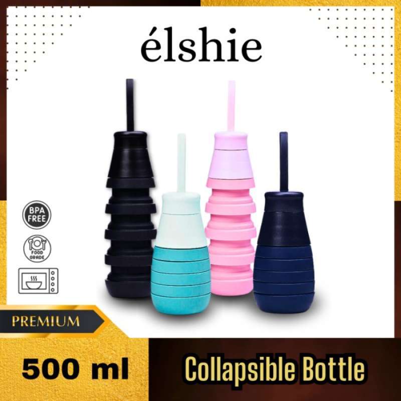 Promo Elshie Â€“ Premium Collapsible Silicone Drinking Water Bottle ...