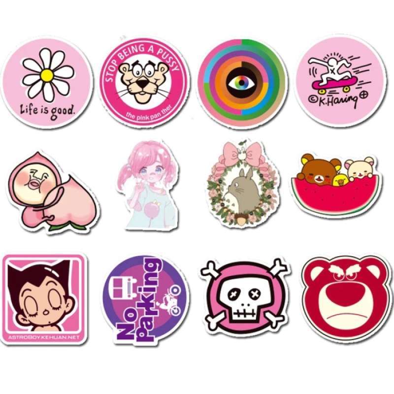 Promo Stiker Koper/stiker Luggage Cute Cartoon Korean Sticker 50 Pieces ...