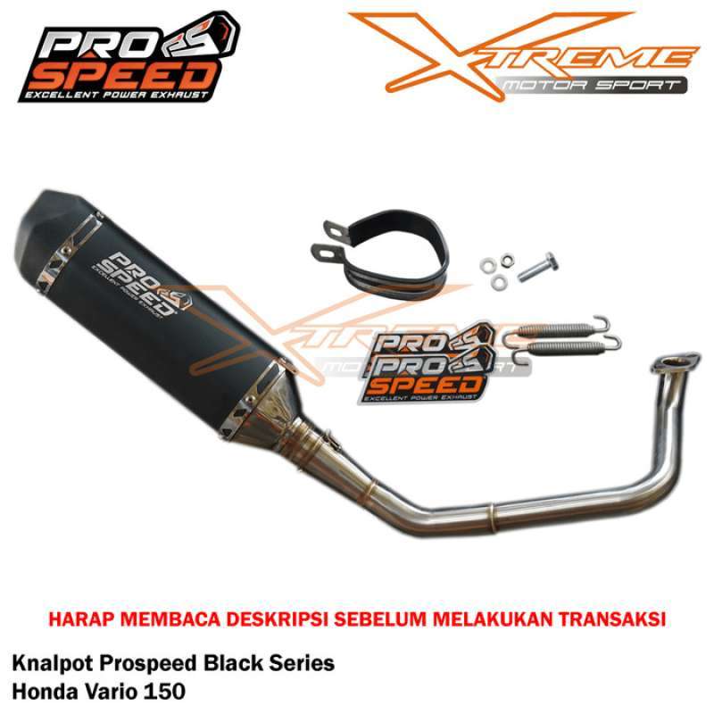 Promo Knalpot Prospeed 150cc Black Series Fullsystem Baru - Vario 125 ...