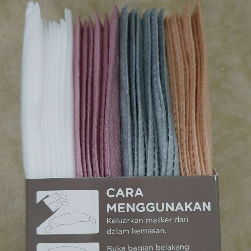 Promo Masker Pokana Duckbill-4ply Earloop Mixed Light & Dark Colors ...