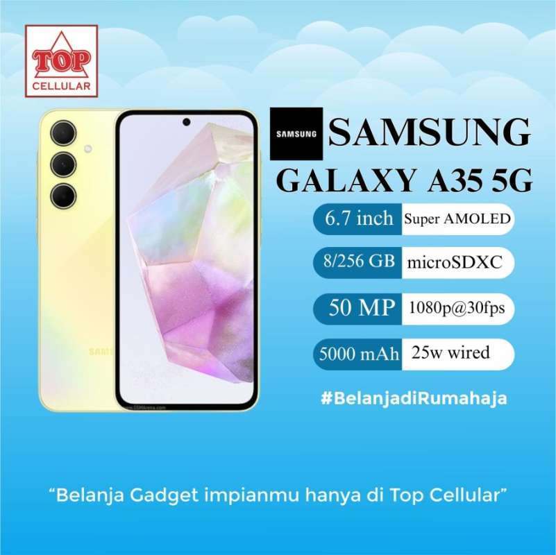 Jual Samsung Galaxy A35 5g [8/256 Gb] - Garansi Resmi Di Seller Top Cellular Makassar Instore ...