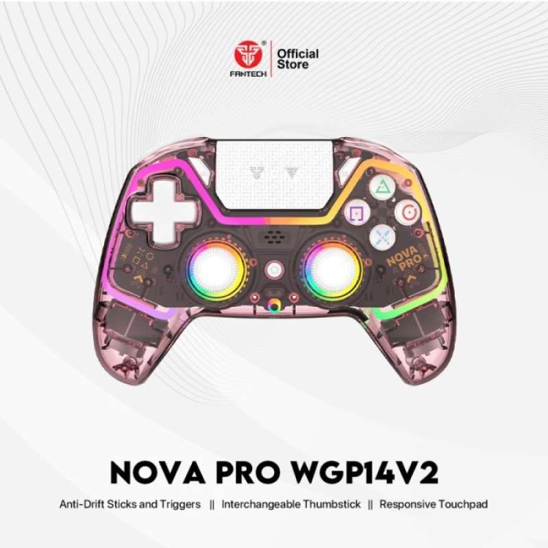 Promo Promo- Fantech Wgp14v2 Nova Pro Novapro Wireless Gamepad With Hall Effect For Ps Pc ...
