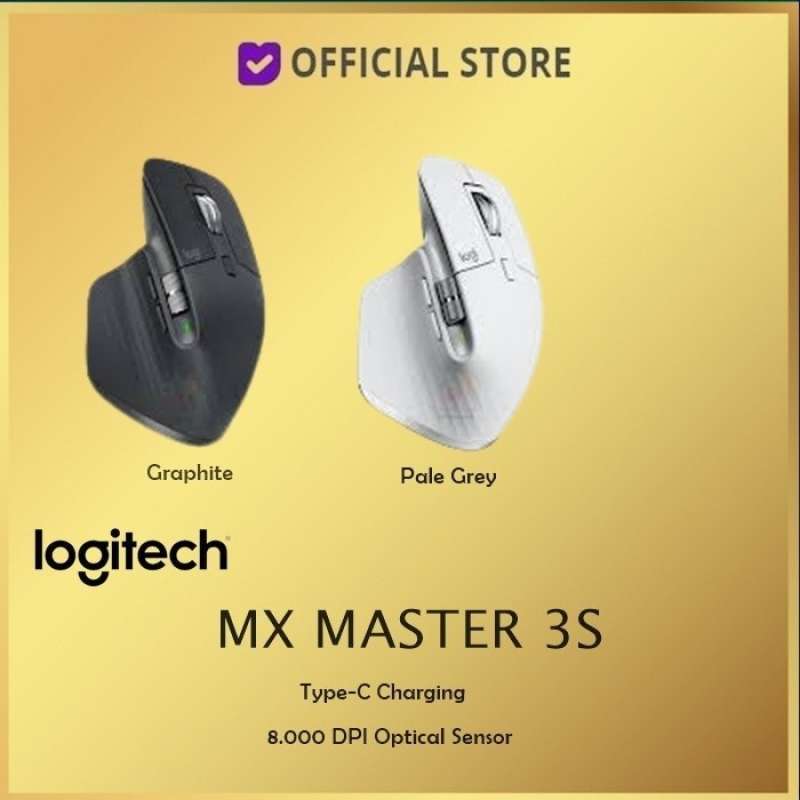 Jual Logitech Mx Master 3s Wireless Bluetooth Mouse Mx Master 3 S Di ...