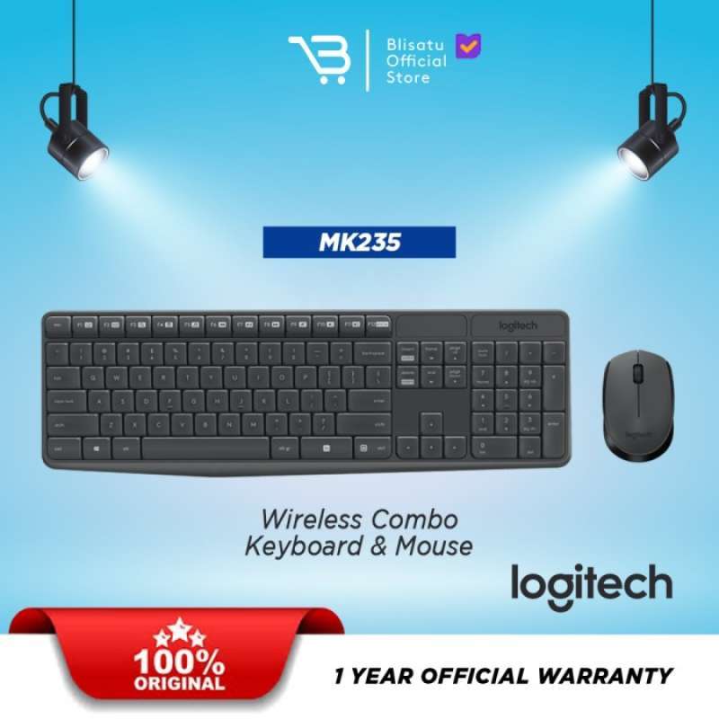 Jual Logitech Wireless Combo Keyboad + Mouse Mk235 / Mk 235 New Di ...