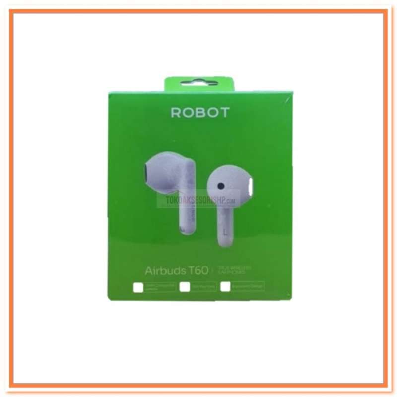Promo Robot Wireless Earphone Airbuds T60 Original Tws Bluetooth 5.3 ...