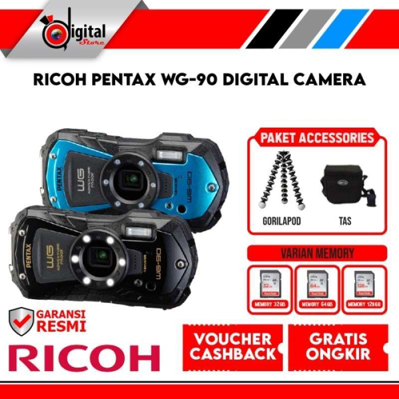 Promo Ricoh Pentax Wg-90 Digital Camera - Ricoh Wg 90 Diskon 23% Di ...