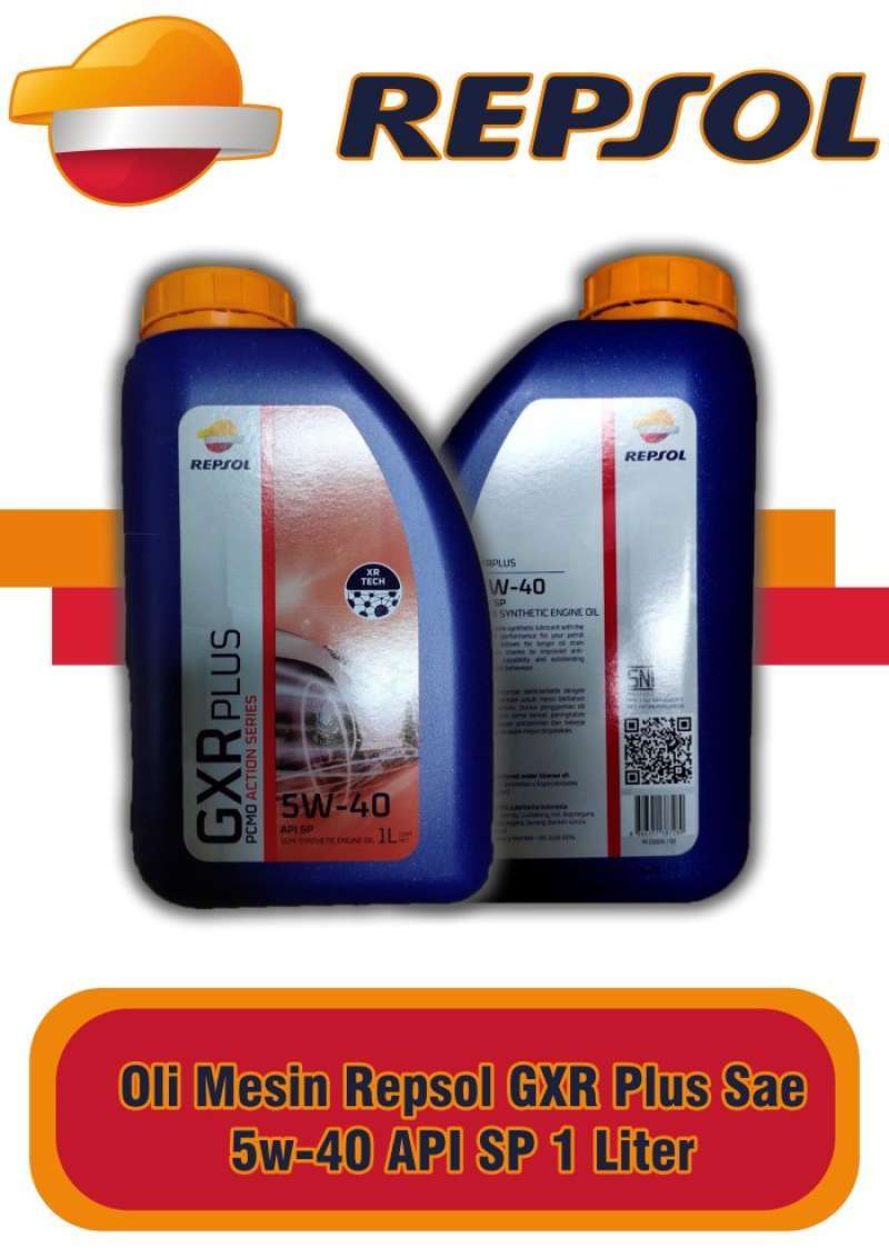 Jual Oli Mesin Repsol Gxr Plus Sae 5w-40 Api Sp 1 Liter Di Seller Move ...