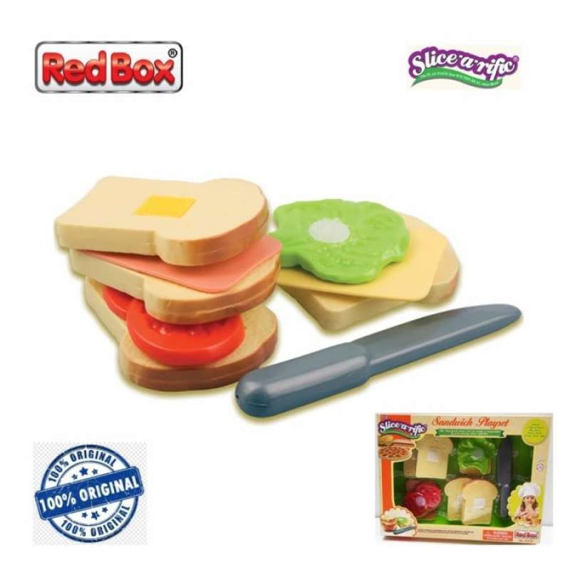 Promo Promo- Red Box Toy Slice A Rific Sandwich Playset Masak Roti ...