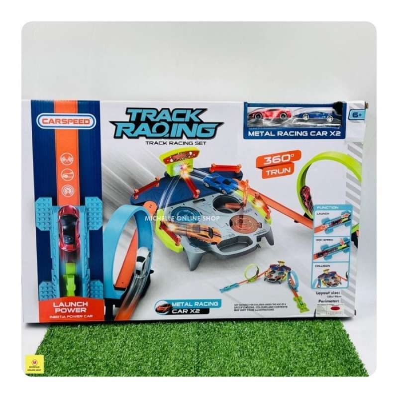 Promo Mainan Anak Track Racing Jumbo Hot Wheel Miniatur Mobil Metal ...
