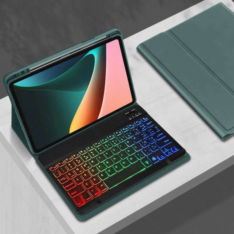 Promo Tablet Case For Samsung Galaxy Tab A9+ Keyboard Cover Rainbow ...