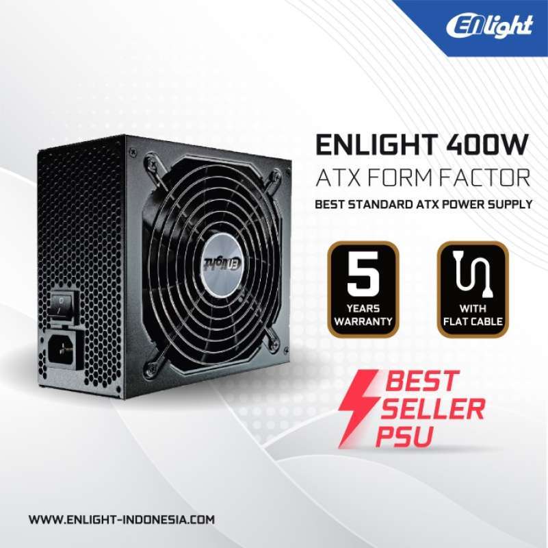 Promo Psu Enlight En-400 (80+ Bronze) 400 Watt Power Supply Diskon 23% ...