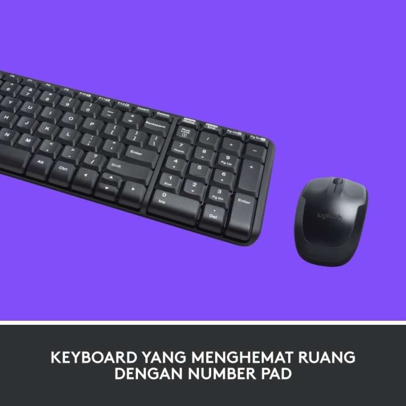 Jual Logitech Mk220 Combo Keyboard Dan Mouse Wireless Compact Di Seller ...