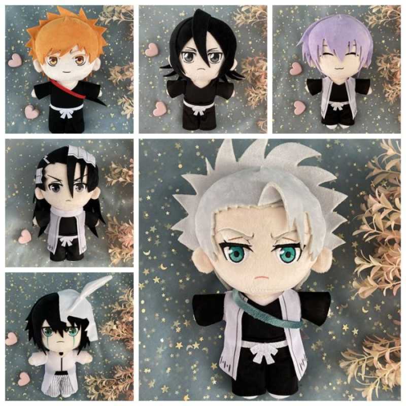 Jual 20cm Anime Bleach Plush Doll Kurosaki Ichigo Kuchiki Rukia Kuchiki ...