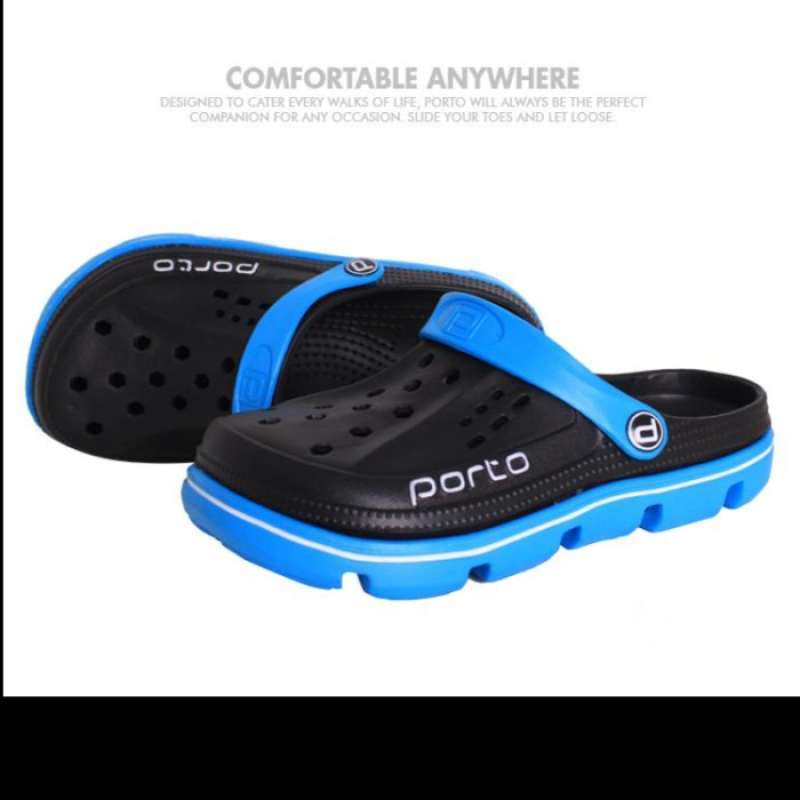 Jual Sandal Pria Wanita Porto 1006 Sandal Croc Kodok Sandal Seragam ...