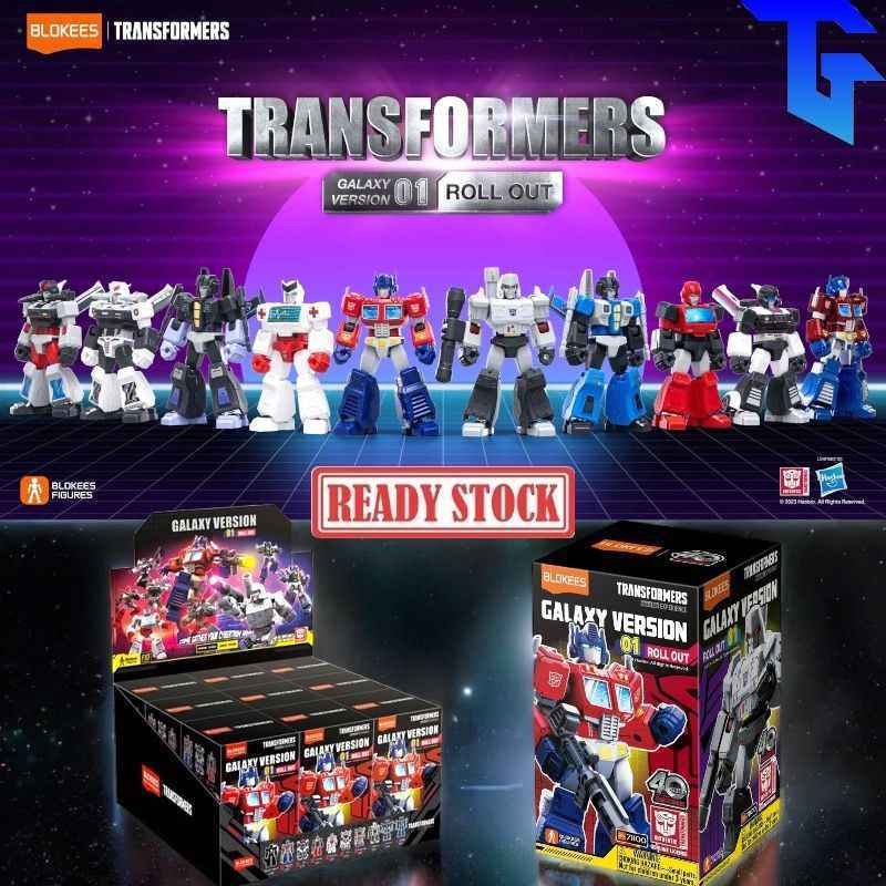Promo Blokees Gv01 Transformers G1 Galaxy Version 01 Roll Out - Set Of ...