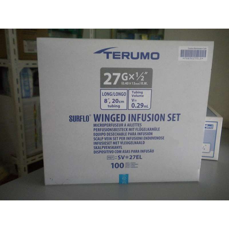 Promo Wing Needle Terumo 27g / Surflo Winged Infusion Set 100's Diskon ...