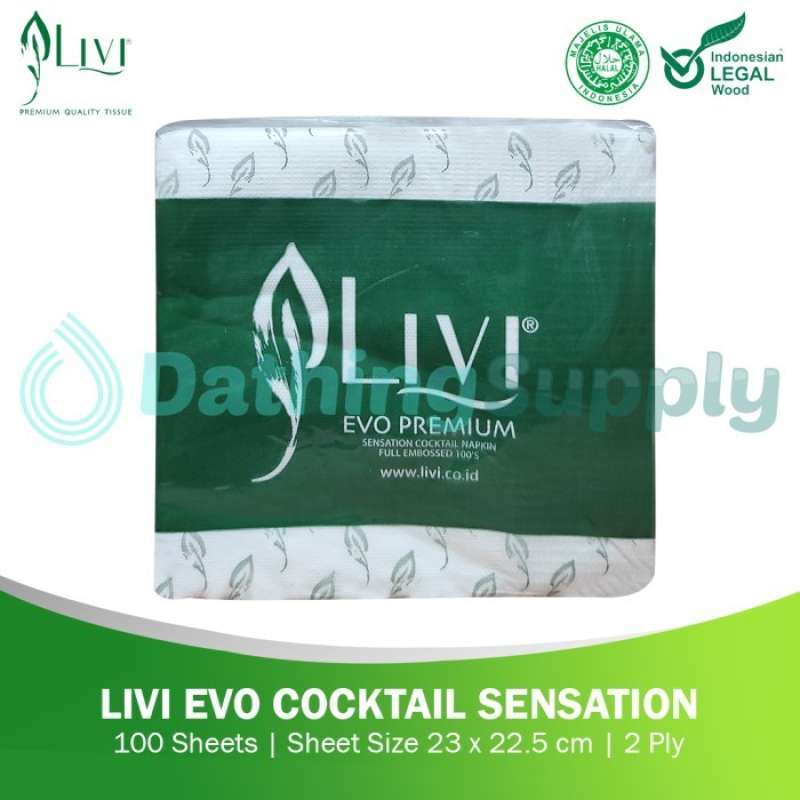 Promo (khusus Gojek/grab) Tissue Livi Evo Sensation 100 Sheet - 1 Dus ...