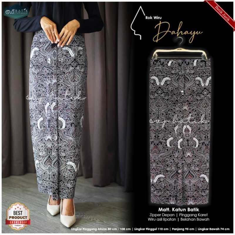 Jual Rok Lipit Panjang Span Wiru Bawahan Kebaya Batik Adat Jawa - Sidomukti Whte Di Seller Zati ...