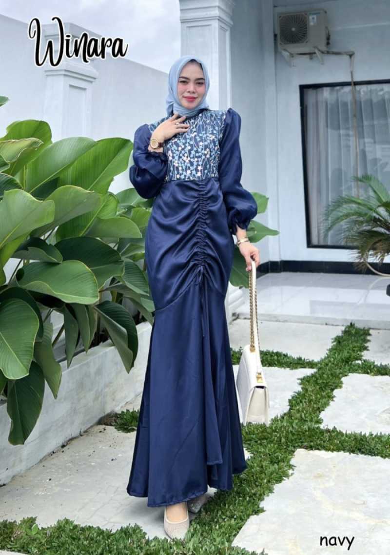 Jual Winara Gamis Pesta Kondangan Wisuda Bridesmaid Mewah Premium ...
