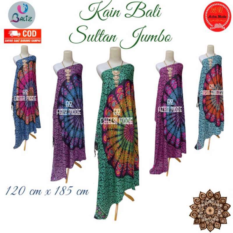Jual Kain Bali Pantai/kain Bali Motif Sultan Jumbo/kain Bali Lembut ...