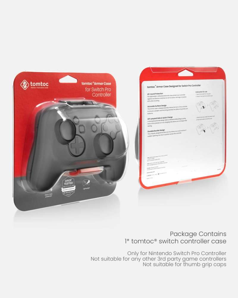 Jual Tomtoc A05-025d01 Switch Pro Controller Case | Black Transparent ...