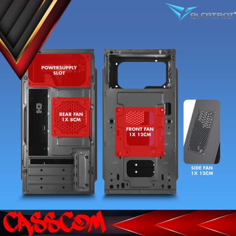 Jual Casing Pc Alcatroz Azzura Compacto Series M-atx + Psu - Computer ...