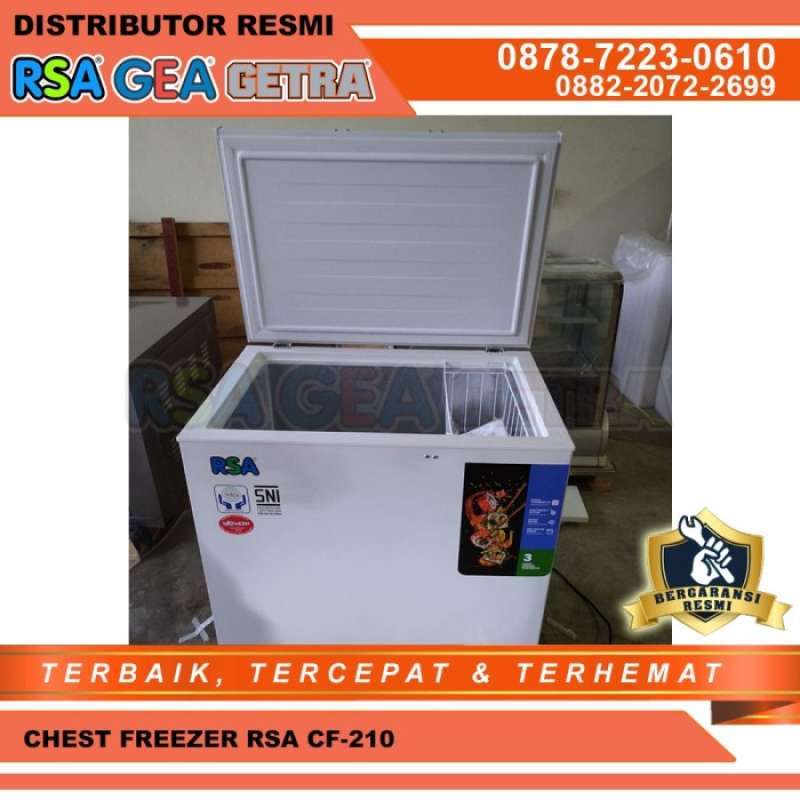 Promo Rsa Cf-210 Chest Freezer Box 200 L Lemari Pembeku Makanan Warna ...