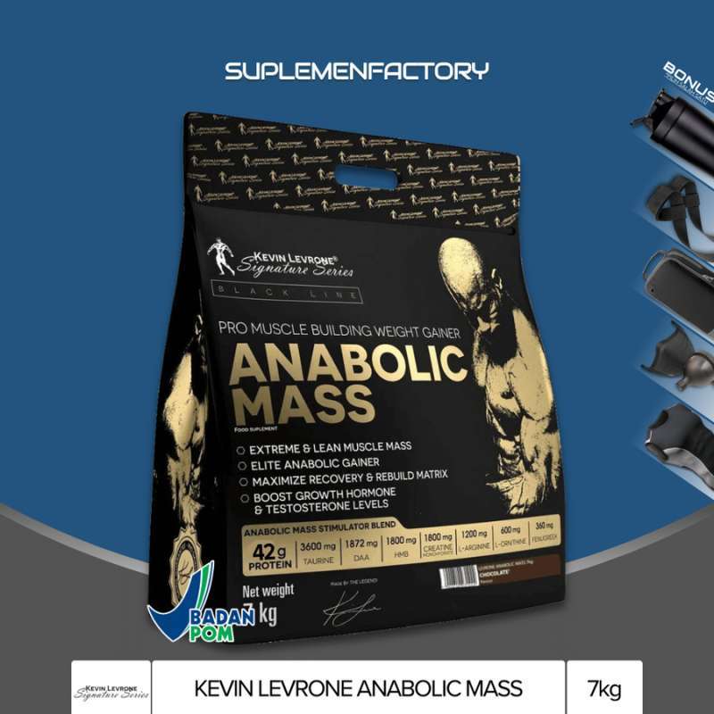 Jual Kevin Levrone Anabolic Mass 7 Kg Weight Gainer Signature Series Di Seller Suplemen Factory ...