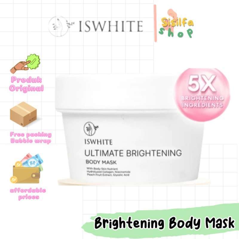 Jual Iswhite Whitening Ultimate Body Mask 70 Gr - Masker Pencerah ...