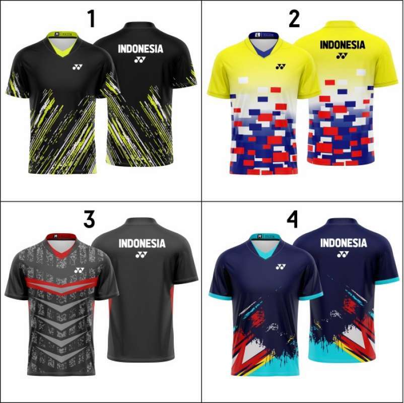 Promo Jersey Kaos Badminton Bulutangkis - Bisa Custom Nama Dan Logo - S ...