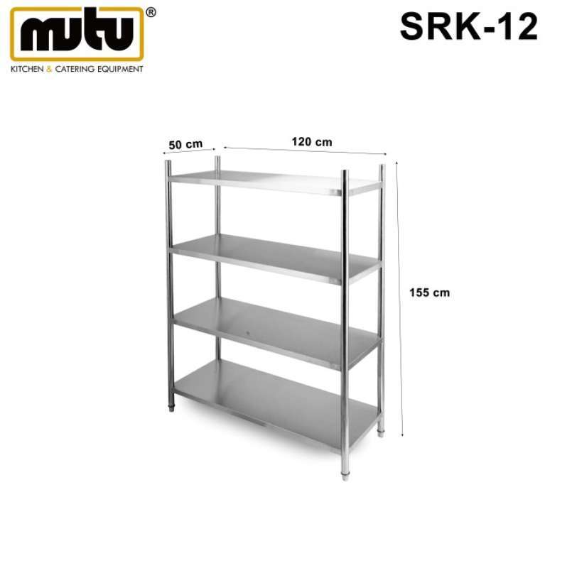 Promo Mutu Srk-12 Rak Susun Serbaguna Restoran Stainless / Storage Rack Terlaris - 120 Cm Diskon ...