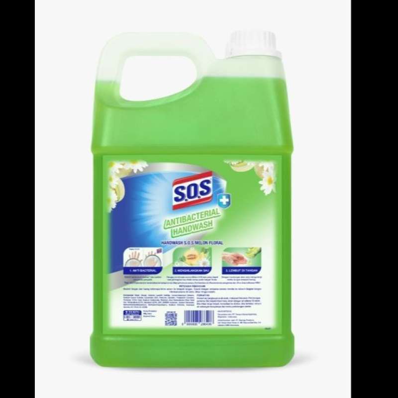 Jual Sos Hand Soap Sabun Cuci Tangan Hijau Melon 4 Liter Di Seller Pro ...