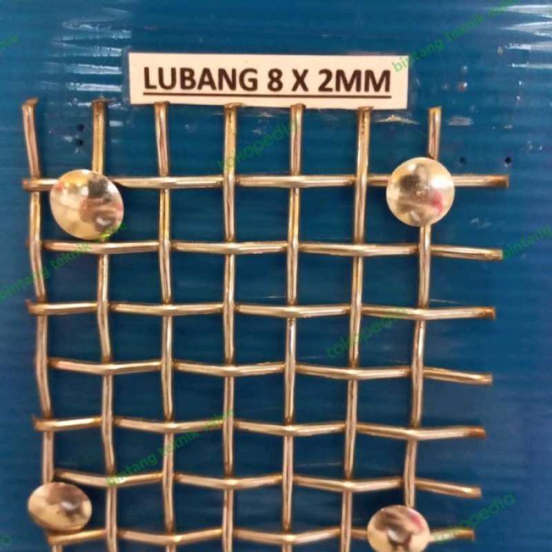 Promo Wire Mesh Stainless 8mm X 8mm X 2mm X 1 Meter Kawat Mesh ...