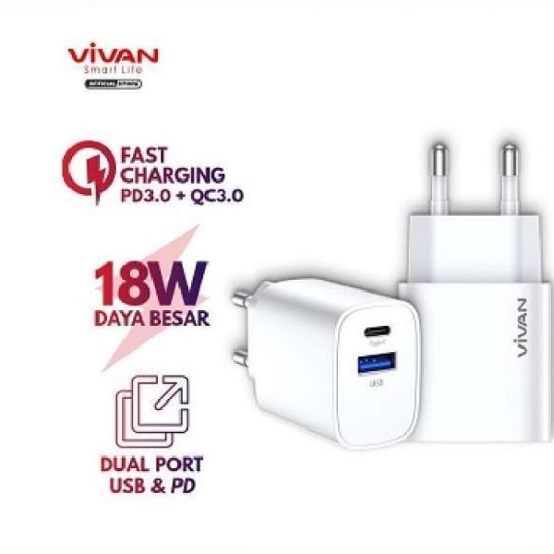 Jual Charger 18w 3a Quick Charging Fast Charging Dual Port + Type C ...