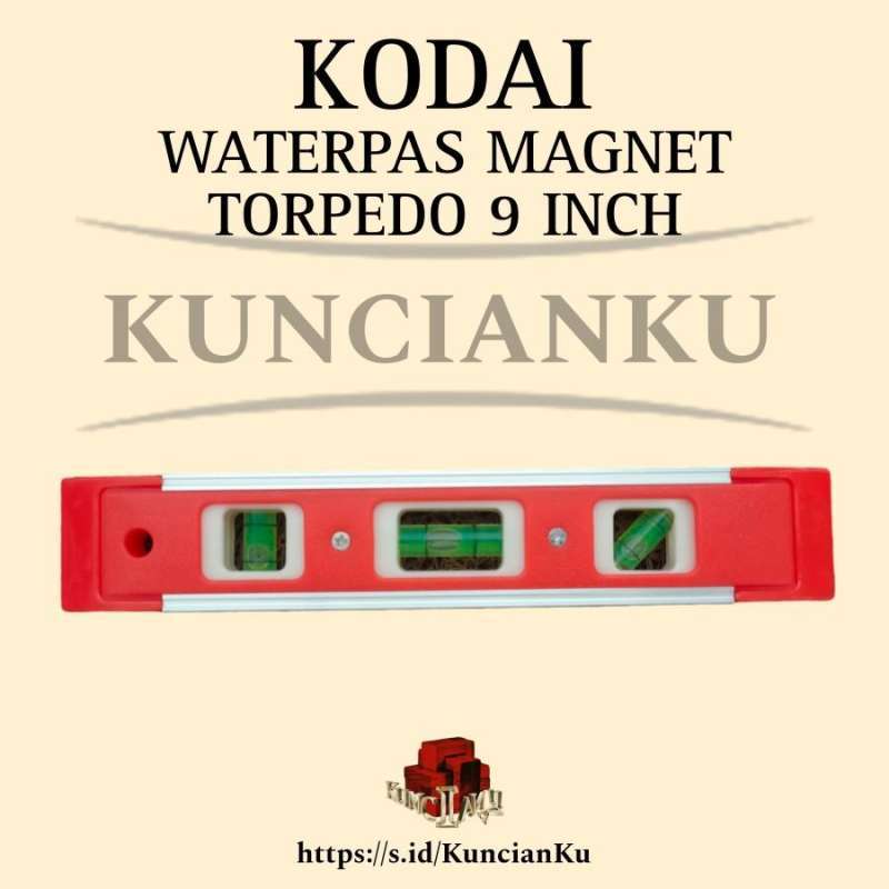 Jual Waterpass Magnet 9 Inch Watepas Torpedo 9 Inch Magnet Water Pas ...