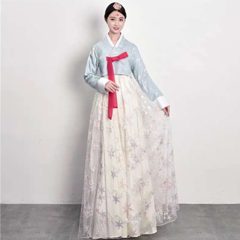 Jual Korea Hanbok Adult Woman Traditional Dress Baju Adat Korea Wanita ...