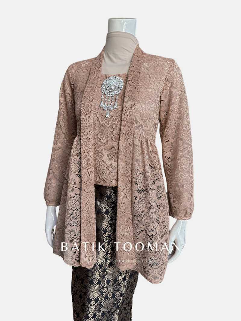 Jual Sartika Choco Series Songket Kebaya Kutu Baru Kartini Brokat Warna ...