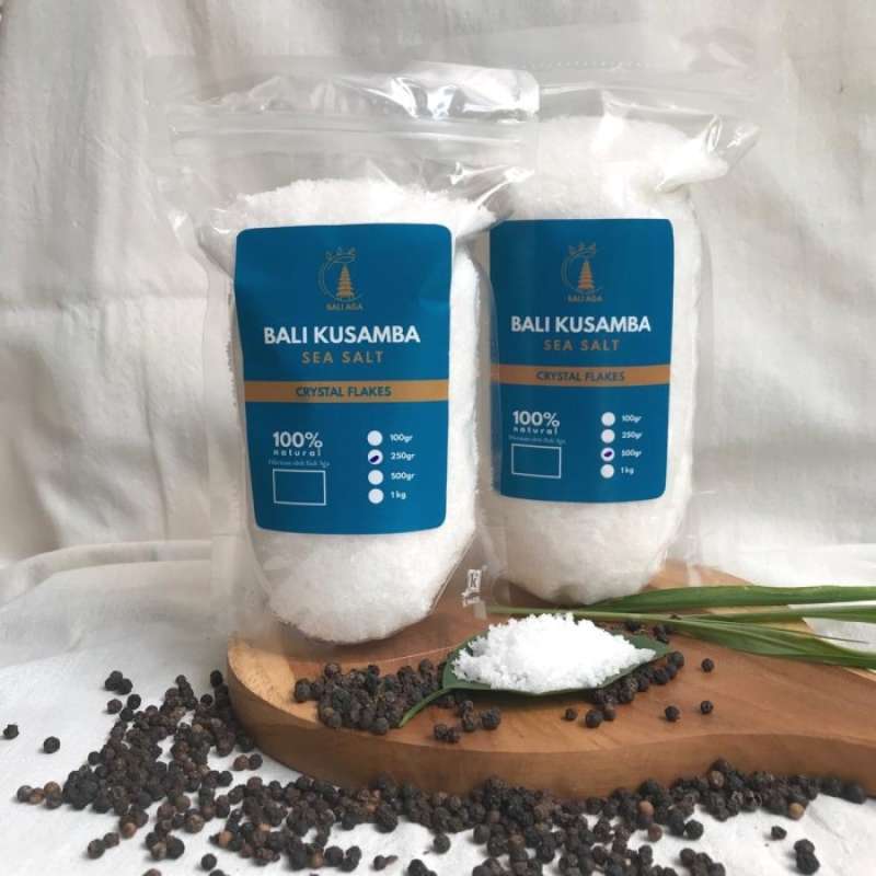Jual Garam Bali Kusamba / Bali Kusamba Natural Salt Crystal Flakes 250g ...