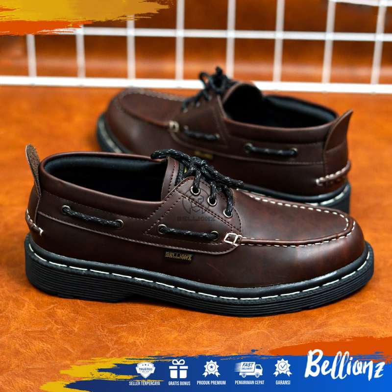 Promo Mvs X Pascal Sepatu Docmart Tali Pria Cokelat Pantopel Derby ...