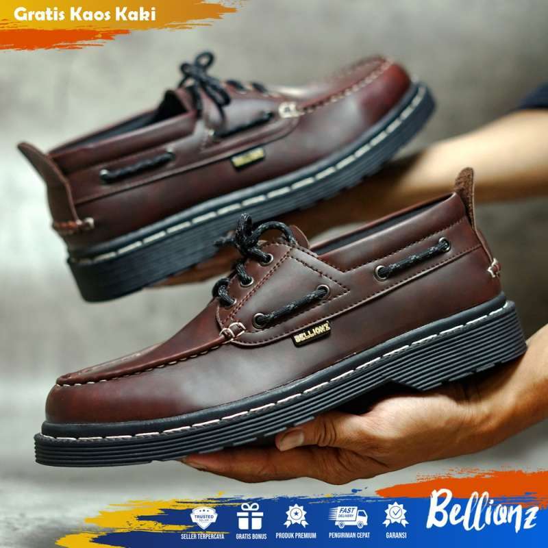 Promo Mvs X Pascal Sepatu Docmart Tali Pria Cokelat Pantopel Derby ...