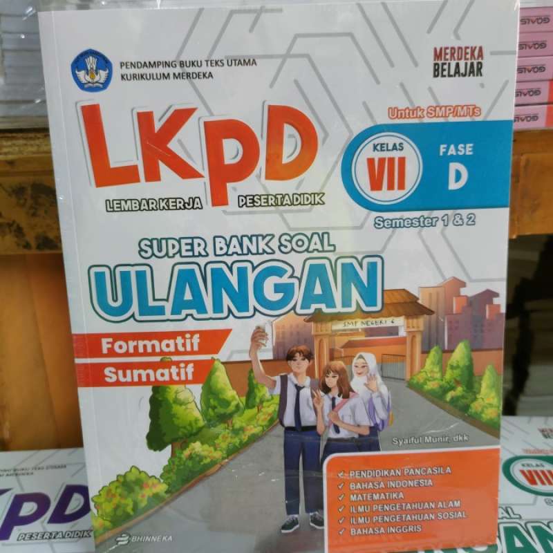 Promo Lkpd Bank Soal Ulangan Smp Kelas 789 Kurikulum Merdeka Diskon 23% Di Seller Malini Store ...