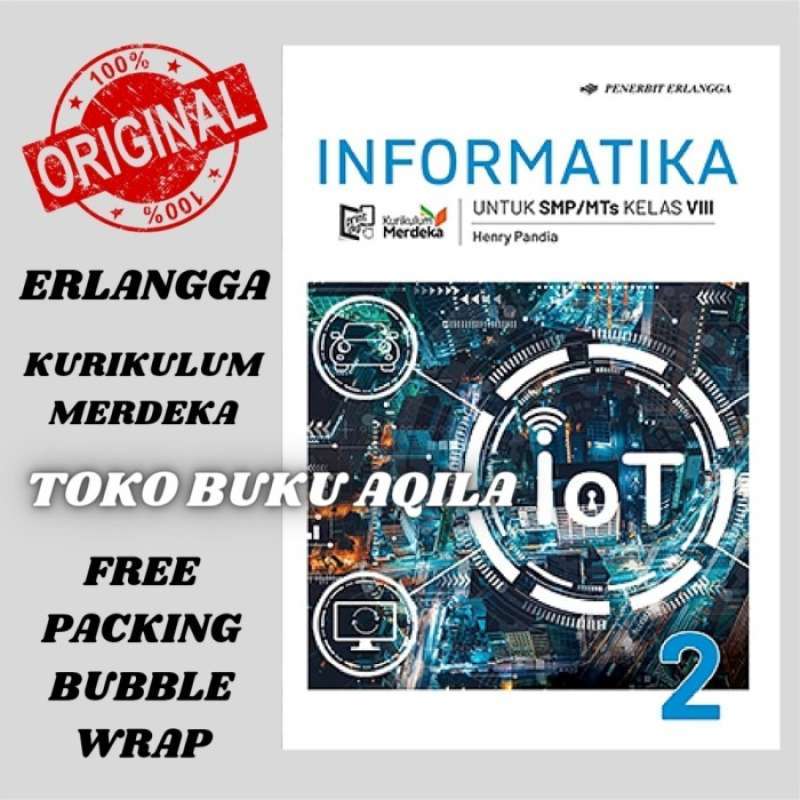 Promo Buku Informatika Kelas 2 / 8 Viii Smp Erlangga Kurikulum Merdeka Diskon 23% Di Seller ...