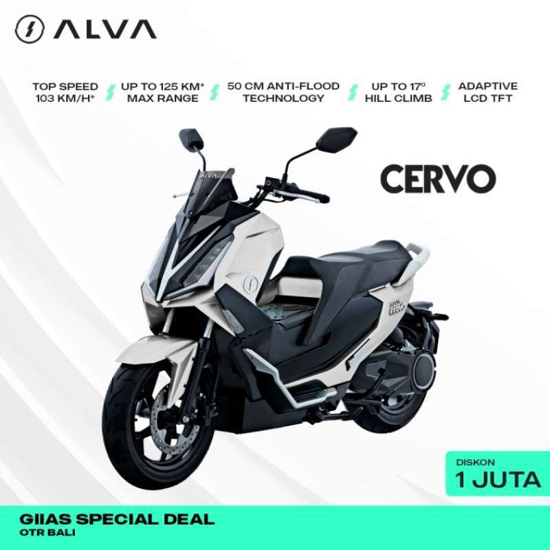Jual Alva Cervo Sepeda Motor Listrik - 2 Baterai [otr Bali] Di Seller ...