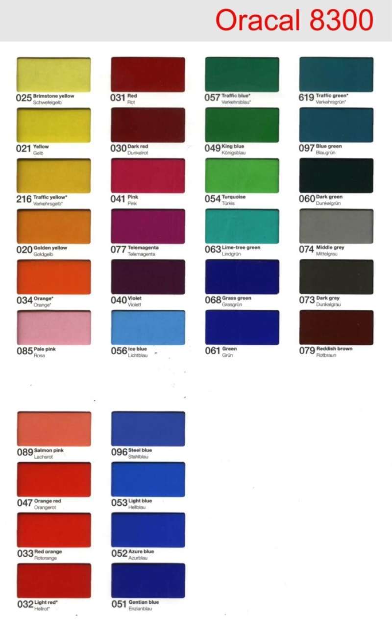 Jual Oracal 8300 Transparent Cal Stiker Kaca Transparan Bening Meteran ...