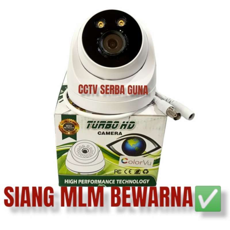 Promo Cctv Camera Indoor Color Vu 5mp 4 In 1 24 Jam Berwarna Warna ...