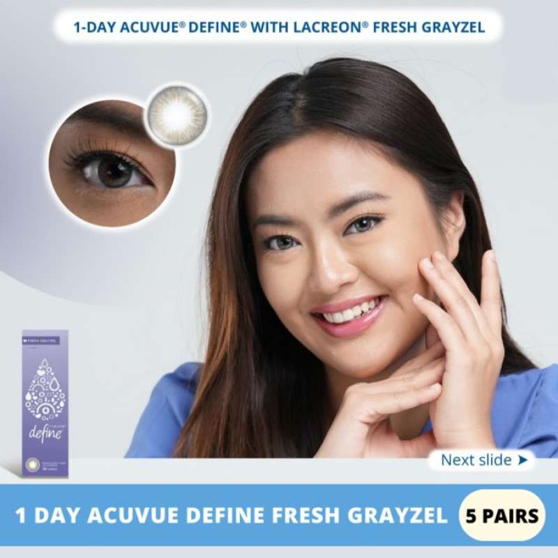 Jual Acuvue Define Fresh Grayzel (daily) Isi 10 Pcs (5 Pasang) - -3 Di Seller Pro-id ...